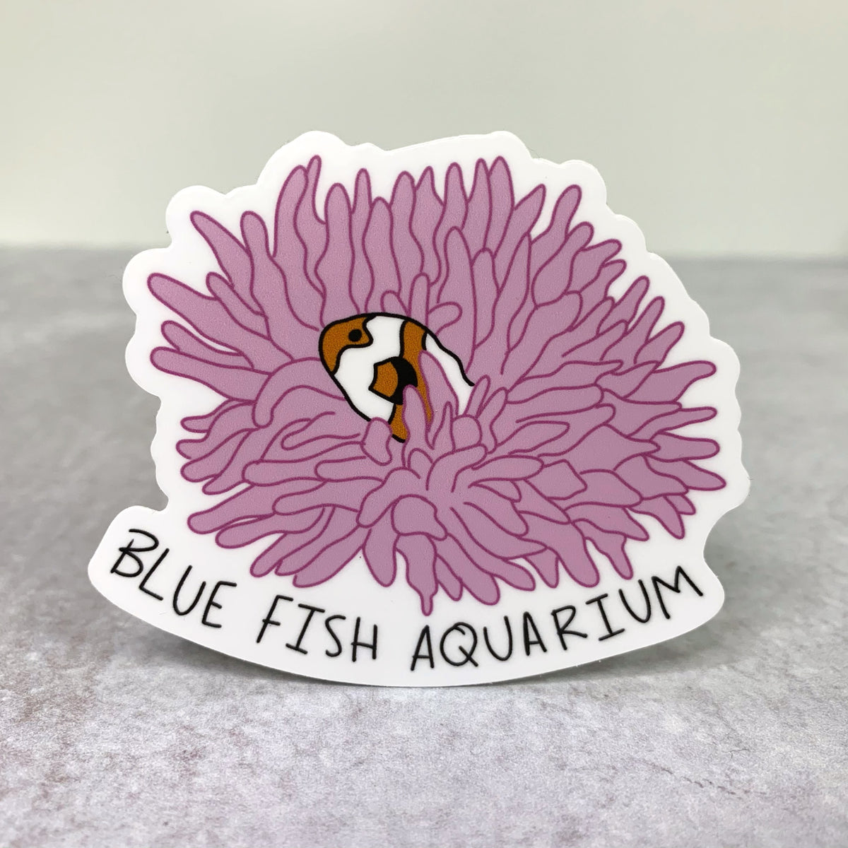 Clownfish & Anemone Sticker - Grandville, MI - Blue Fish Aquarium