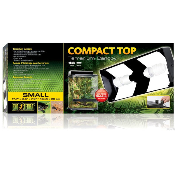 Exo Terra Compact Top Plastic Canopy for Small 18 inch Terrariums ...